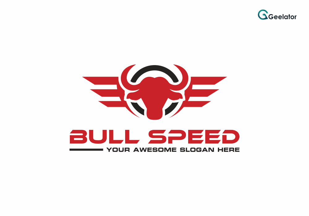 Bull Speed Logo Template, a Branding & Logo Template by Geelator Studio
