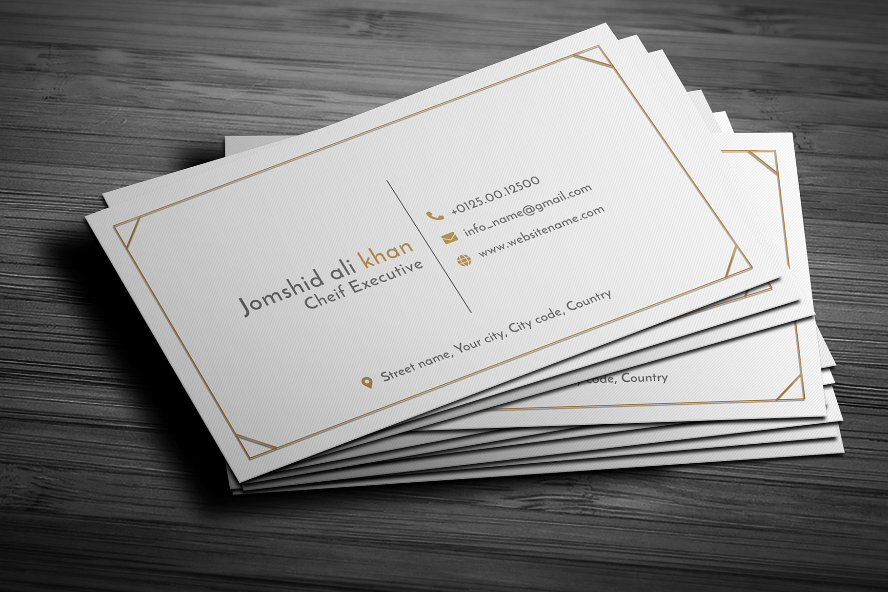 Officer Business Card, a Business Card Template by Helal Shop