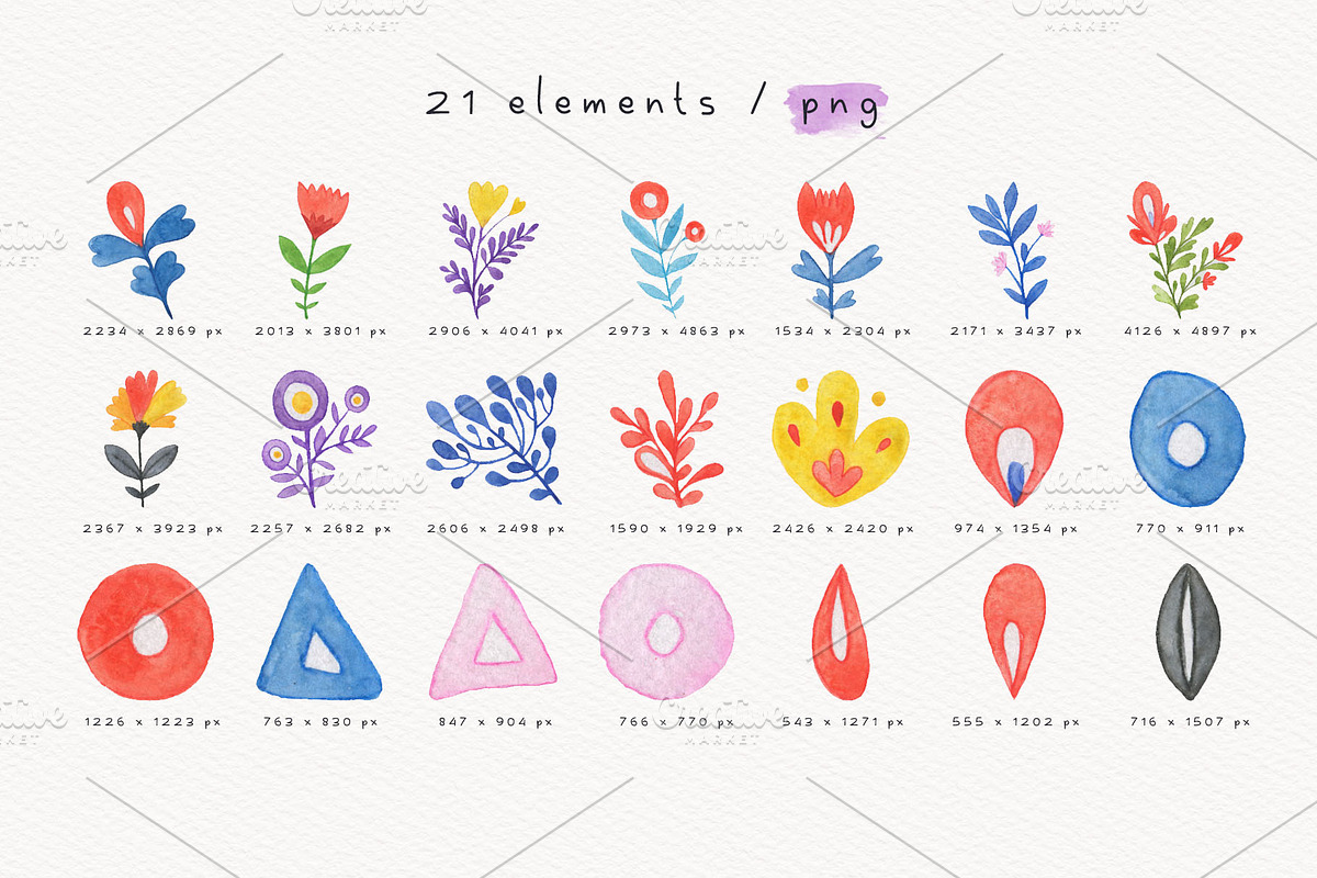 Folk Art Graphic & Patterns, a Decorative Illustration by likorbut