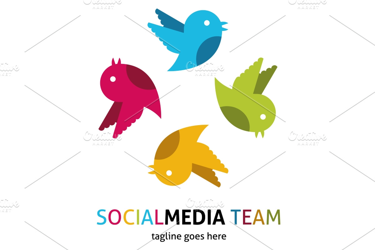 Social Media Team Logo, a Branding & Logo Template by Design_Planet