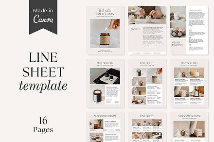 Line Sheet Templates | Magazine Templates ~ Creative Market