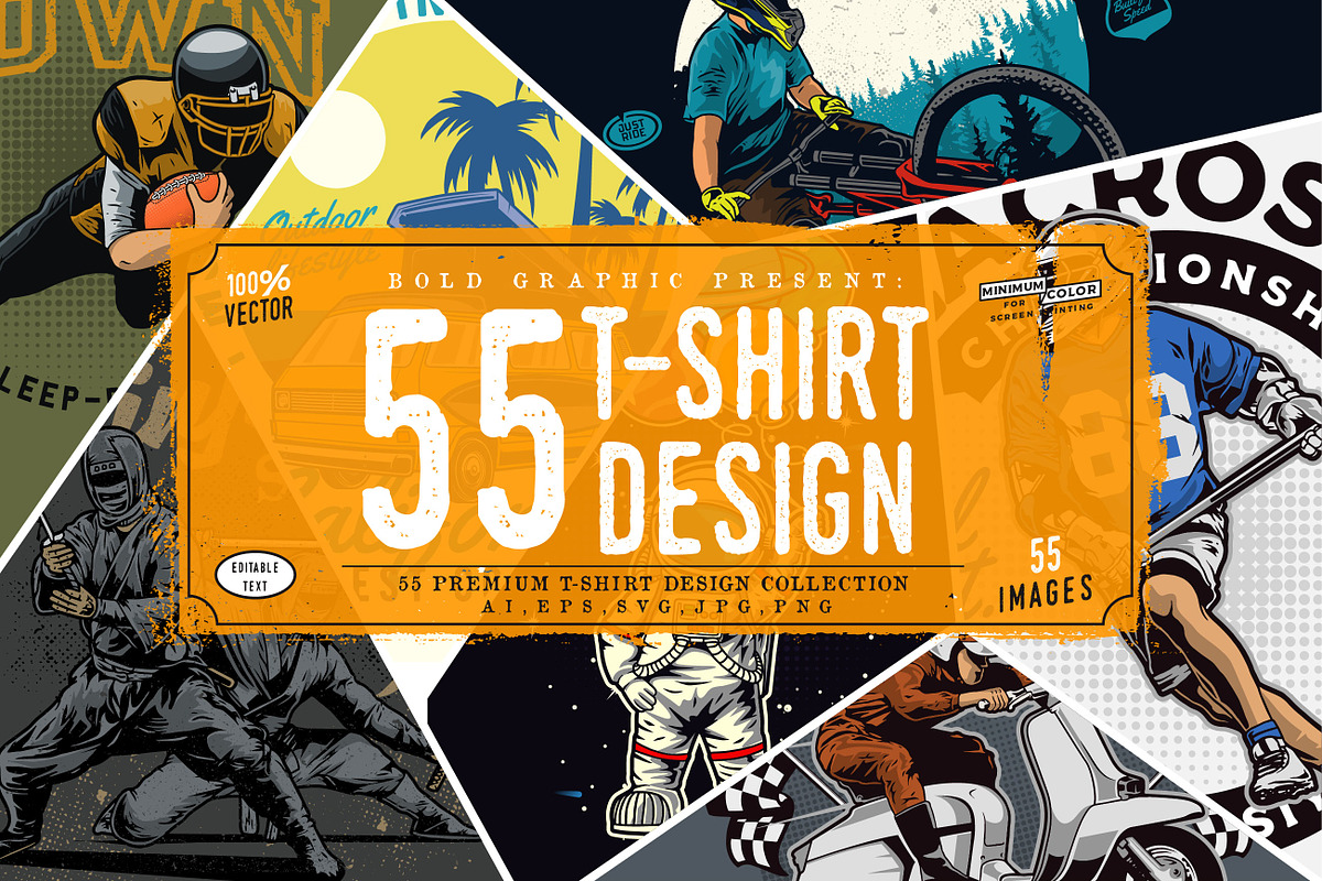 55 T-Shirt Design Collection