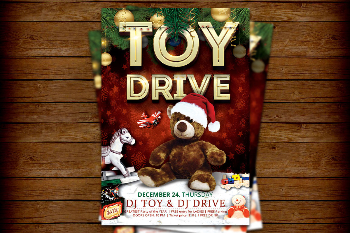 Toy Drive Flyer Template, a Flyer Template by Artolus