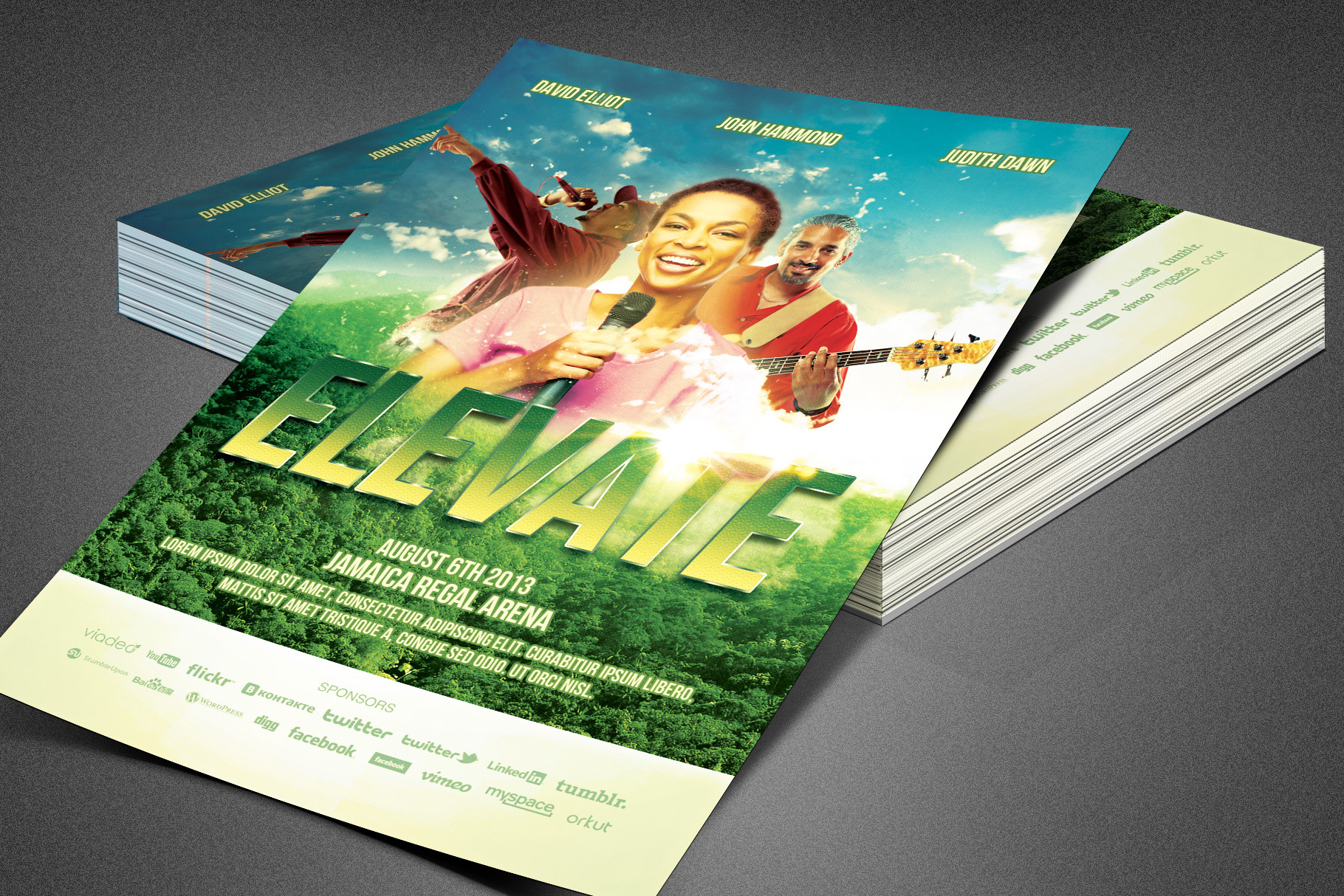Elevate Church Flyer Template, a Flyer Template by loswl