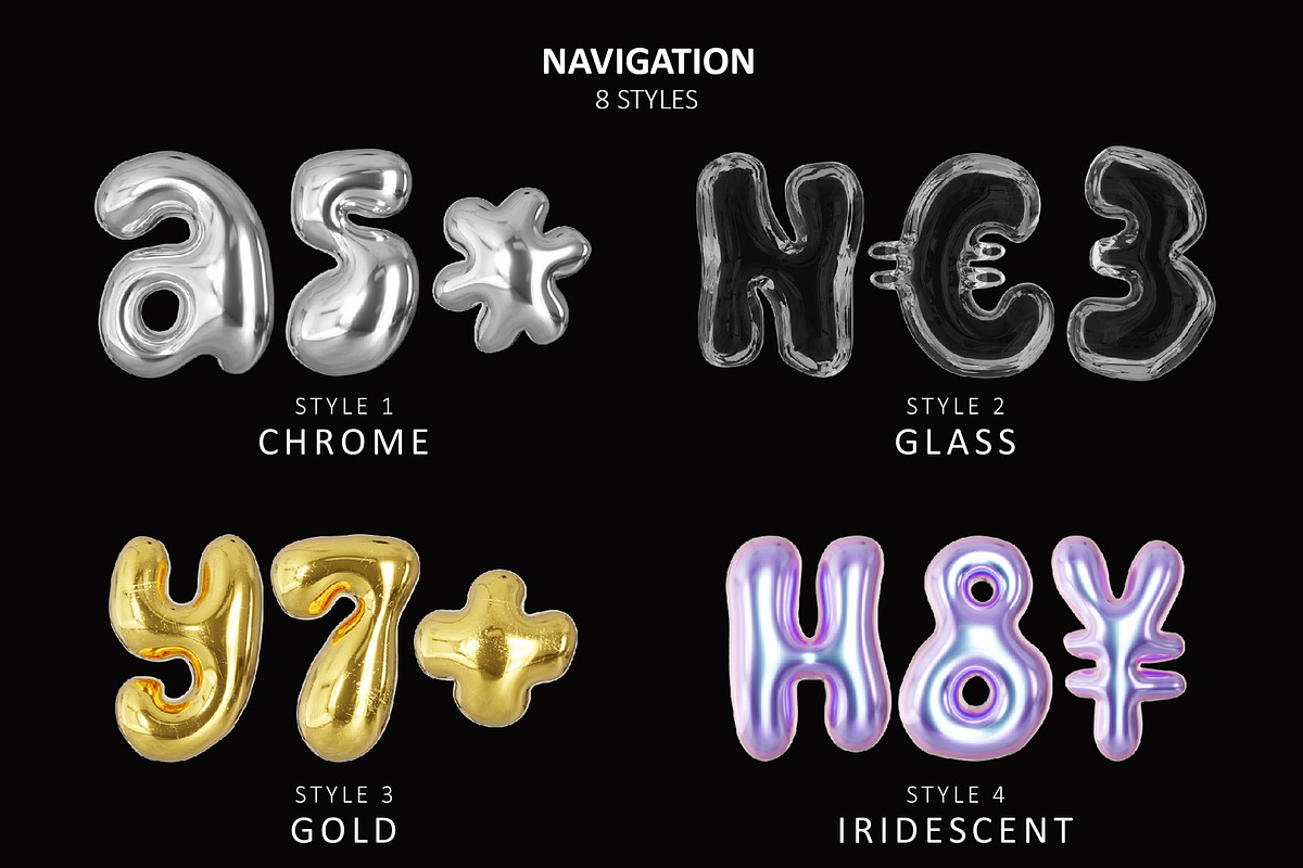 3D Bubble Type | Letters and Numbers, a Graphic by LarysaZabrotskaya