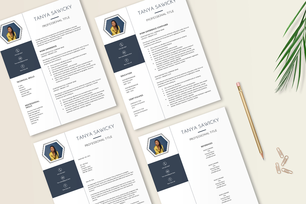 Modern Resume Template, a Resume Template by Stanin Studio