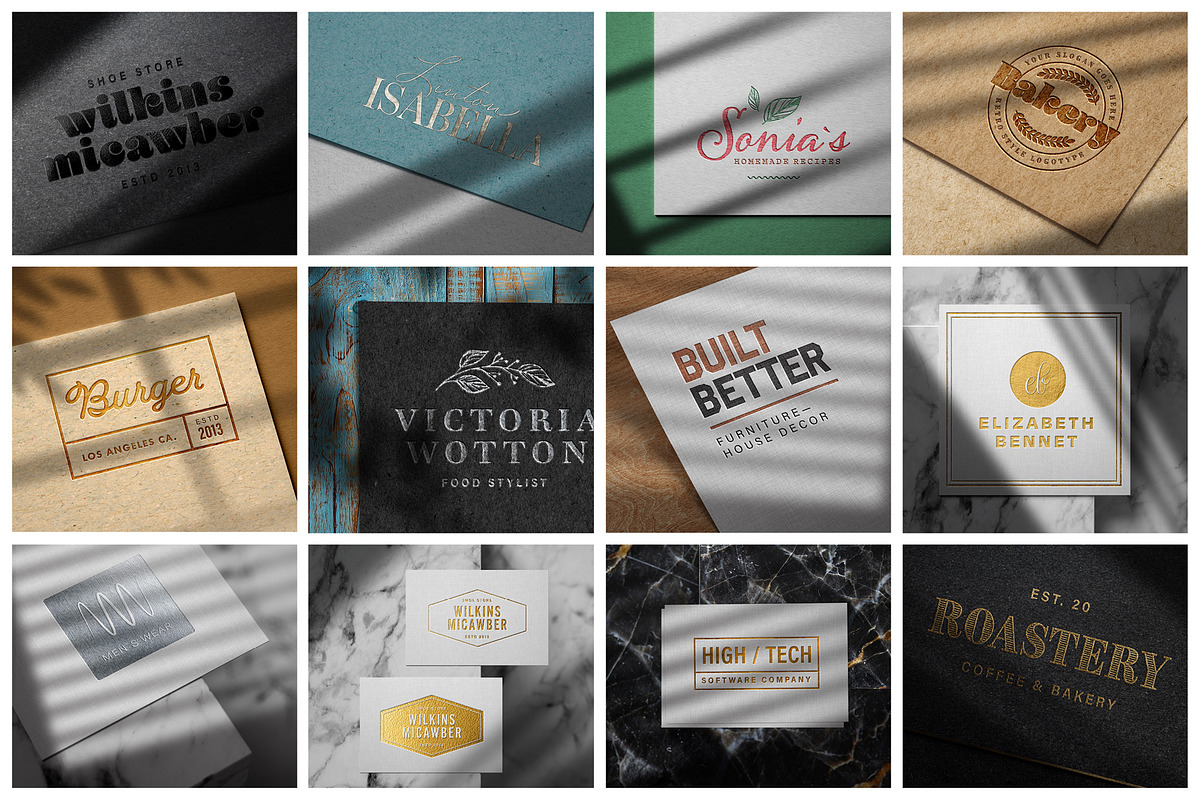 Elegant Luxury Logo Mockup Set, a Product Mockup by Deeplab