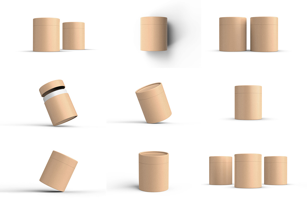 Kraft Cylindrical Tube Package Box
