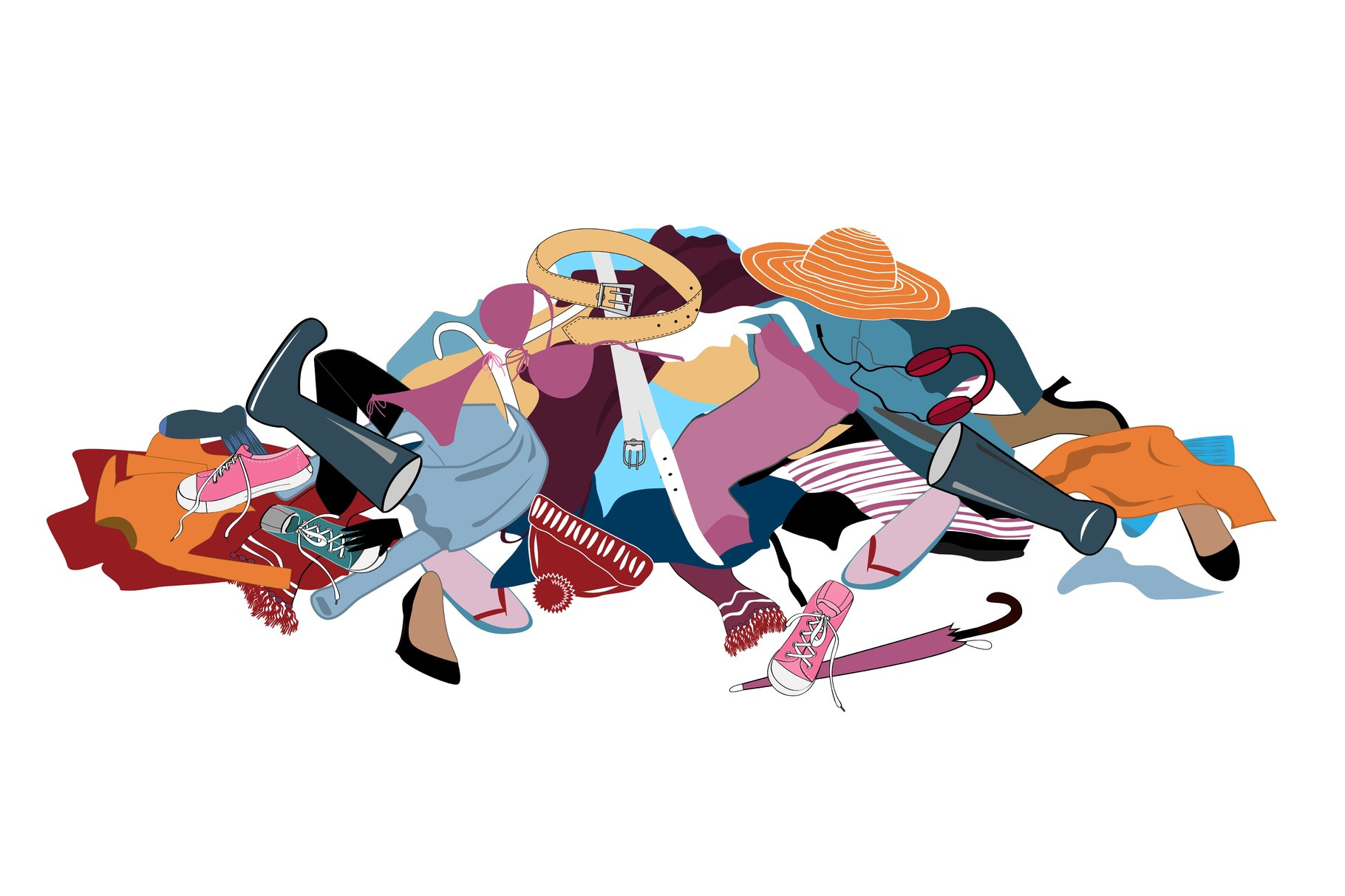 Vector Illustration with a Messy | Illustrations ~ Creative Market