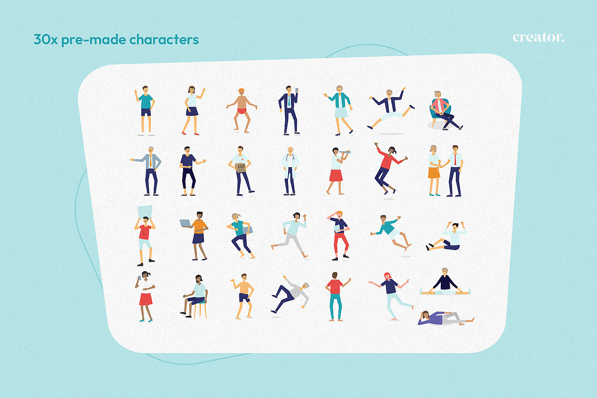 Vector Character Creator Mega Bundle