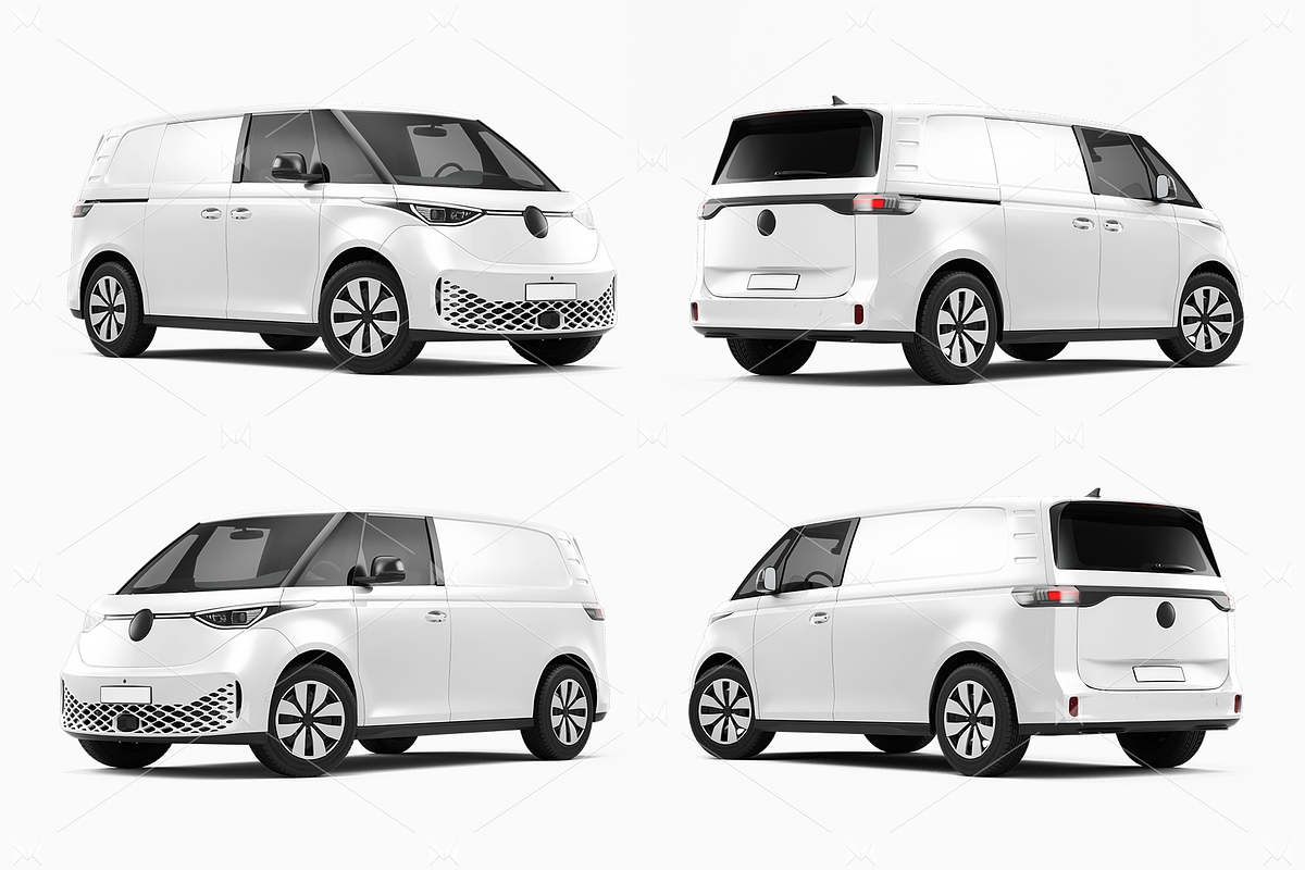 Volkswagen ID Buzz Electric Van Mockup