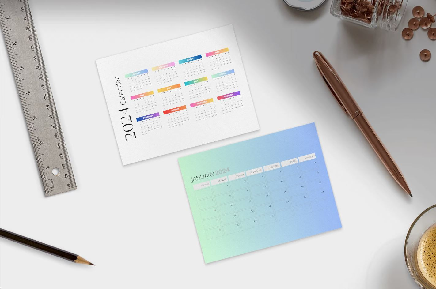 2024 Colorful Calendar