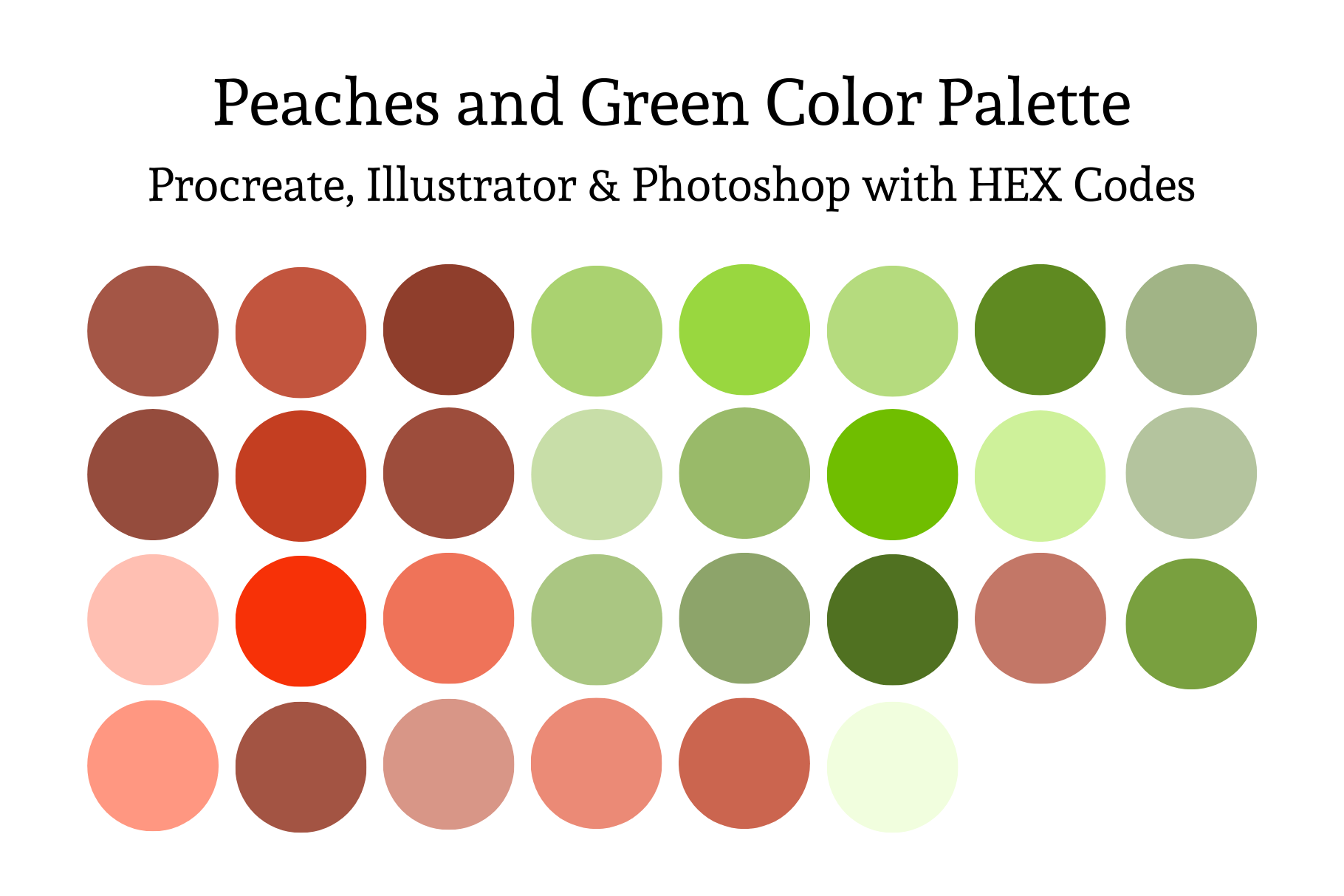 Color Palette Procreate Illustrator