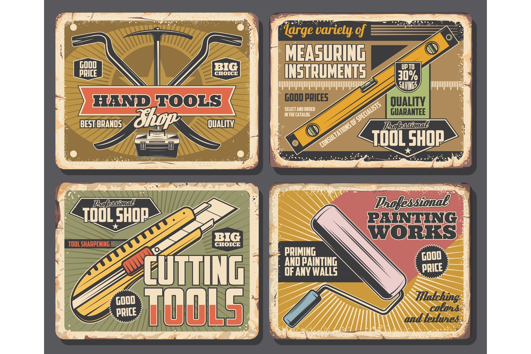 Home renovation and interior tools | Decorative Illustrations ...