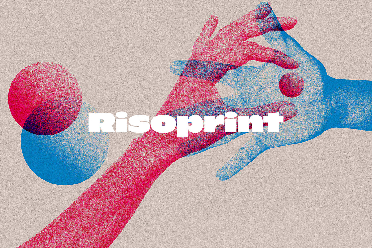 Risoprint - Risograph Soup, a Texture Graphic by CreativeSoup.io
