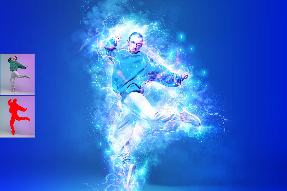 Electric Effect Photoshop Action
