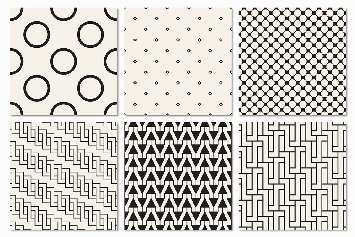Simple Seamless Patterns. Set 1, a Pattern Graphic by Curly_Pat