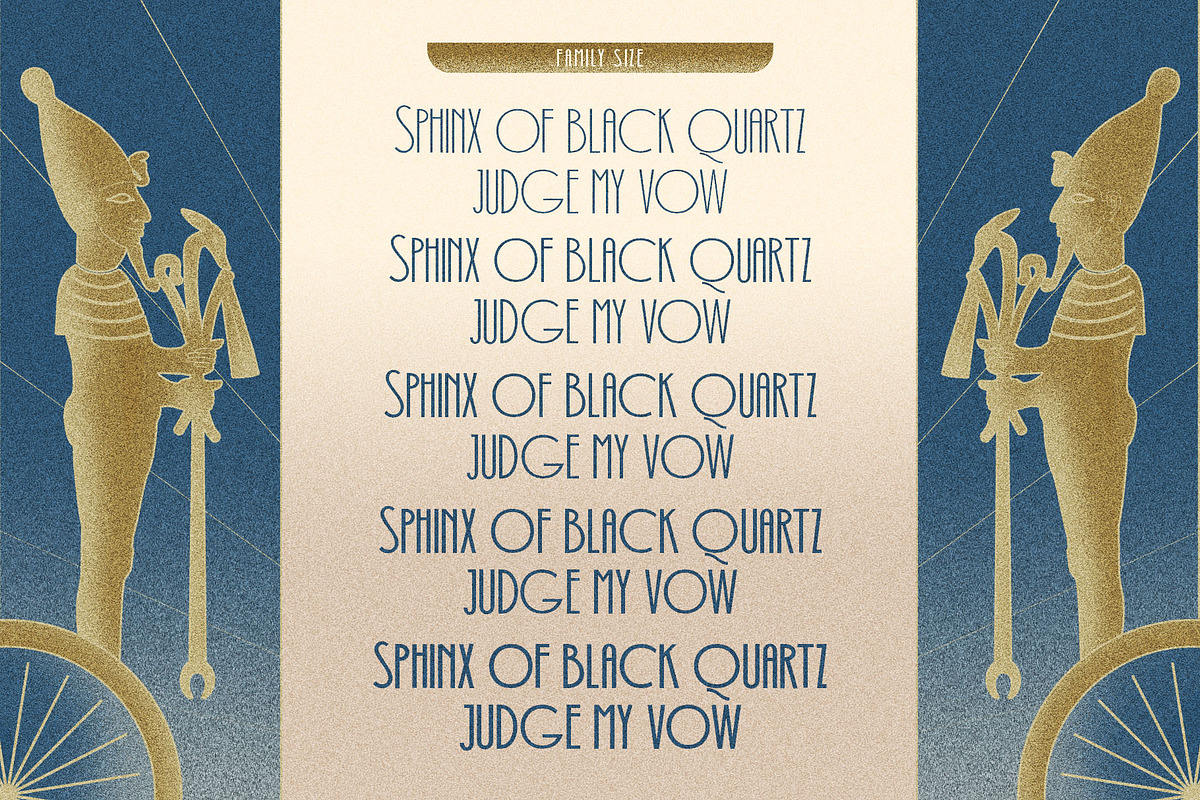 Decondol Art Deco Typeface, a Sans Serif Font by alit design