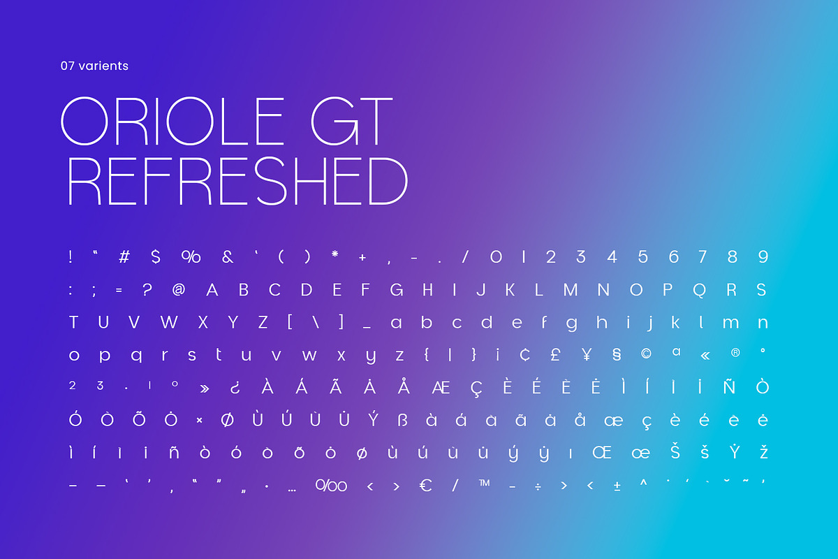 Oriole Display Typeface, a Sans Serif Font by Foxtype