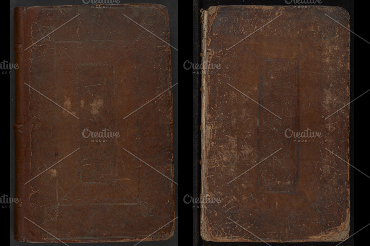 Distressed Antique Book Cover Textur, a Texture Graphic by Blue Line Design