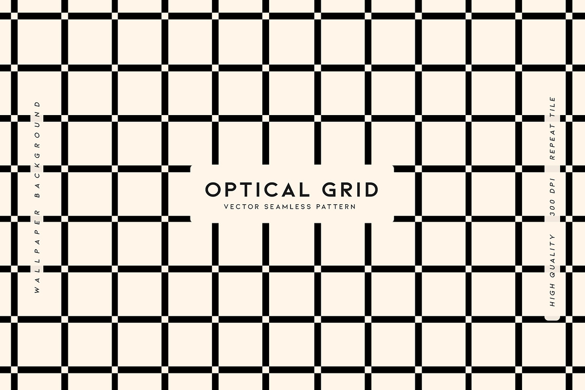 Optical Grid, a Pattern Graphic by MalyskaStudio | Creative Market