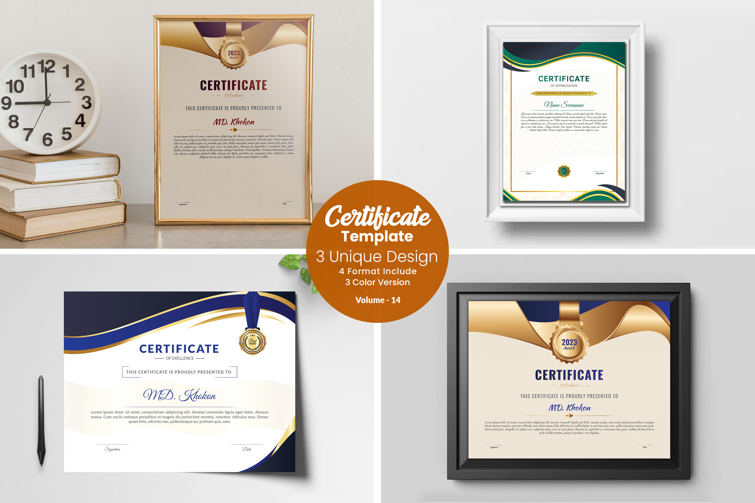 Professional Diploma Certificate, a Stationery Template by MRI STUDIO