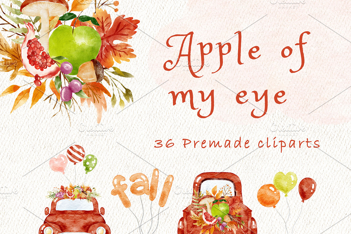 Apple autumn clipart