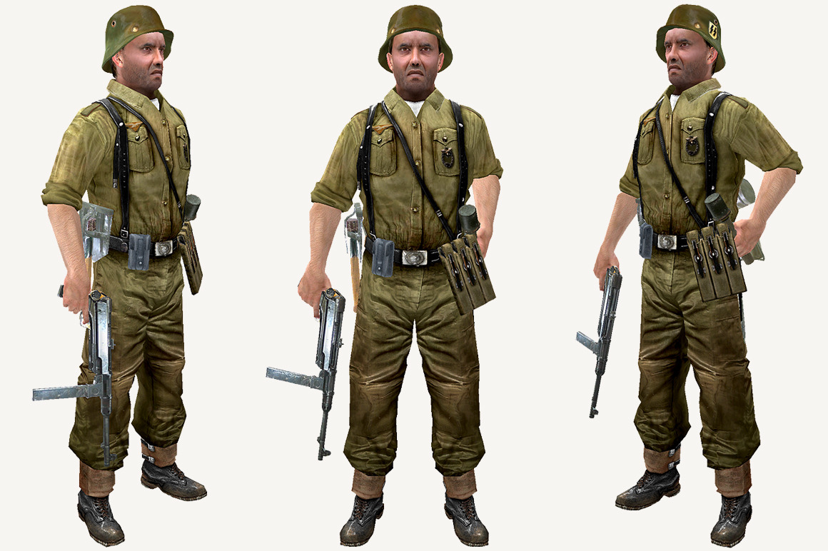 WWII German Soldier | 3D Characters & People ~ Creative Market