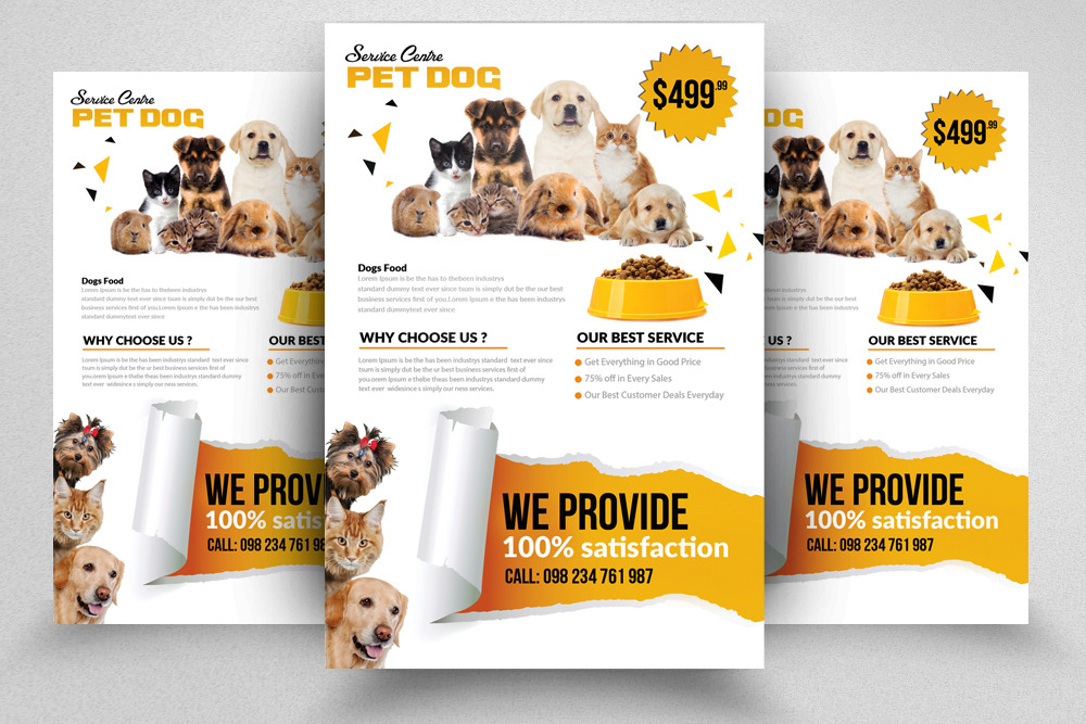 Pet Shop Flyer Templates, a Flyer Template by Business Flyers