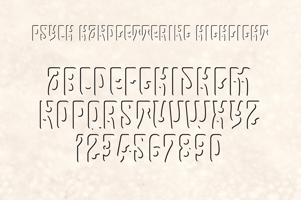Psych Handlettering Font, a Font by Mysterylab Designs