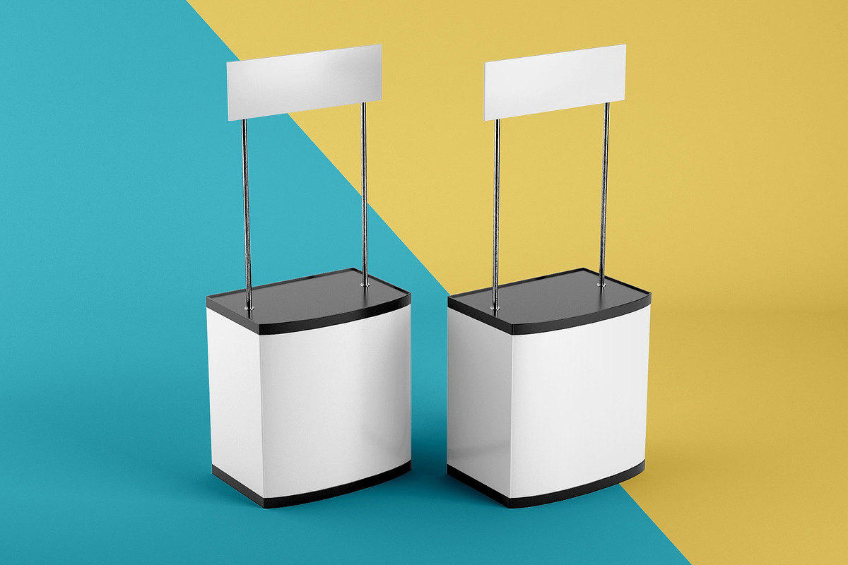 Promo Stand Mockup Set, an Advertising Mockup by Deeplab