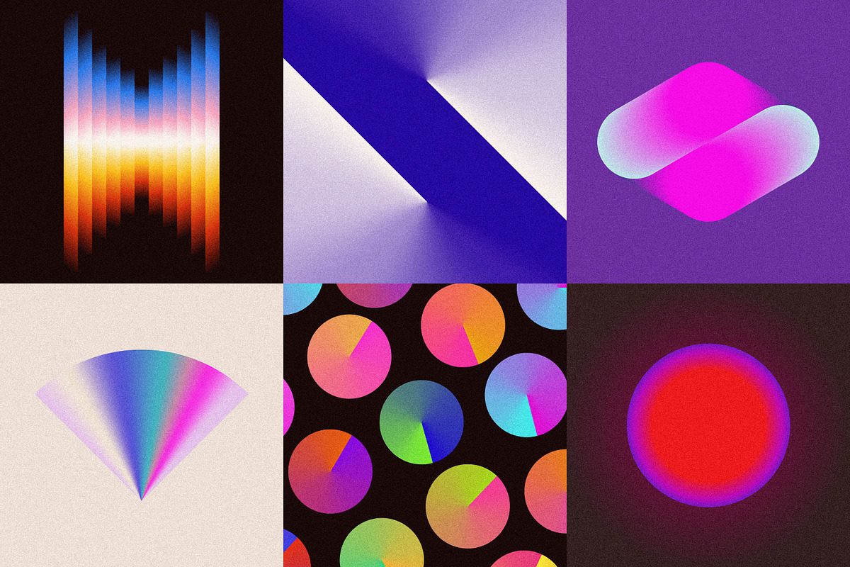 Blender 2: 160 Gradient Blend Shapes, an Object Graphic by RuleByArt