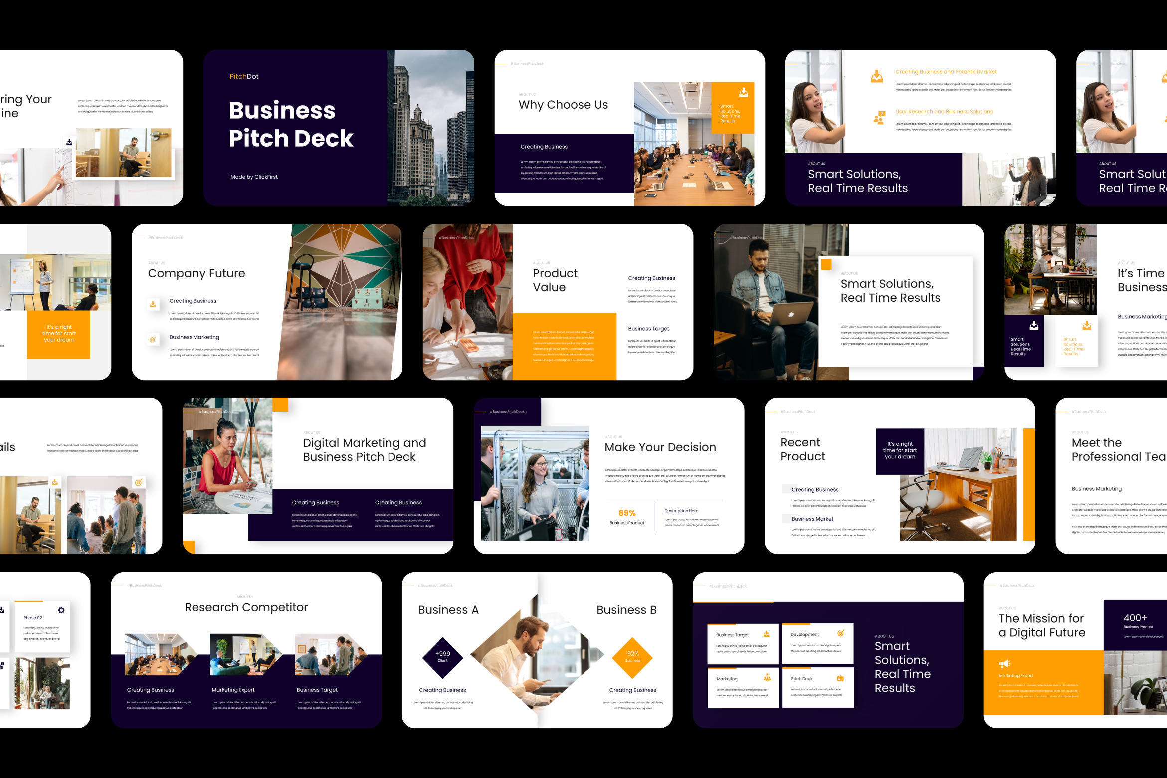 PitchDot - Pitch Deck PPT, a Presentation Template by Hammad Arif