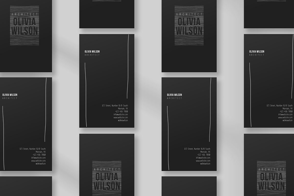 Architect Business Card Template, a Card Template by yesitisprintable
