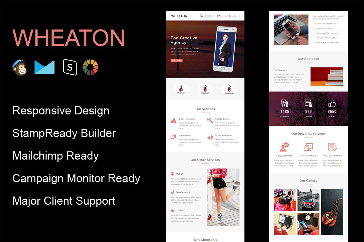 WHEATON - Responsive Email Template, an Email Template by Pennyblack ...