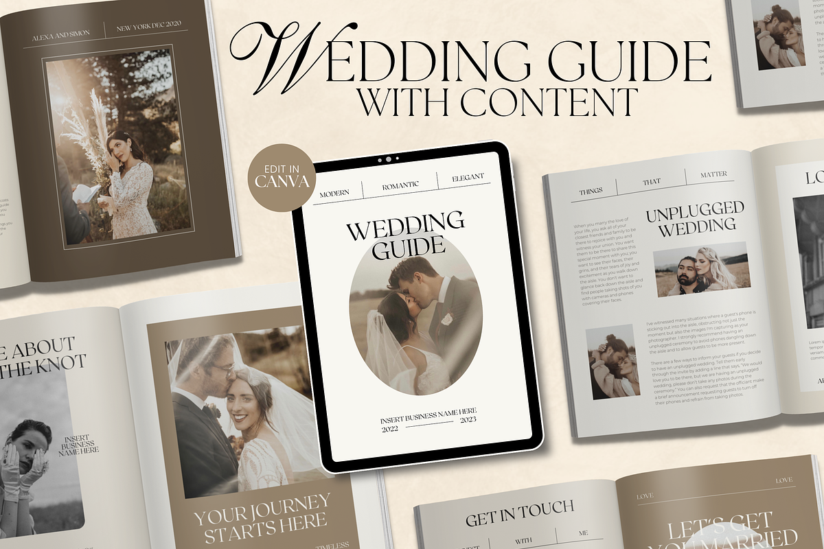 Wedding Photography Client Guide, a Marketing Template by Branding Babe Co.