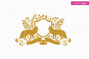 Fox Wedding Crest, a Branding & Logo Template by Linvit