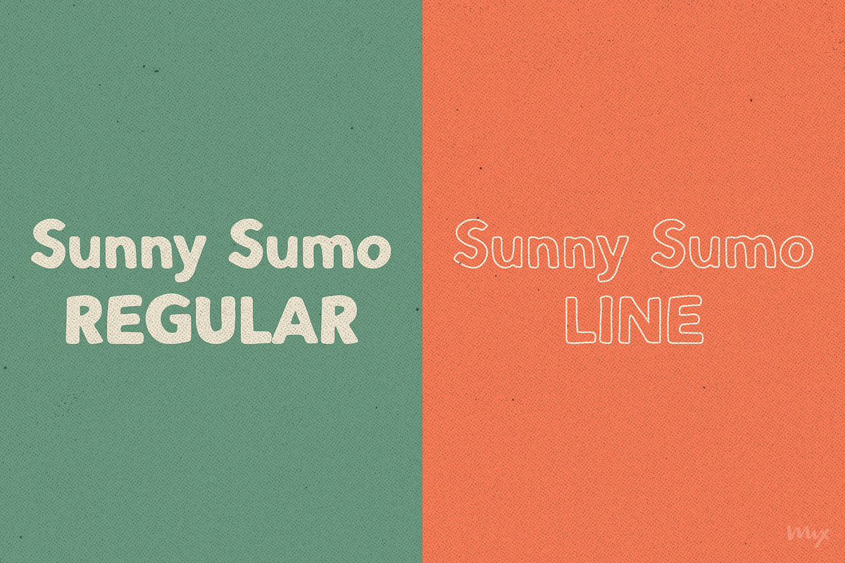 Sunny Sumo — A Layering Sans Serif, a Sans Serif Font by Mix Fonts