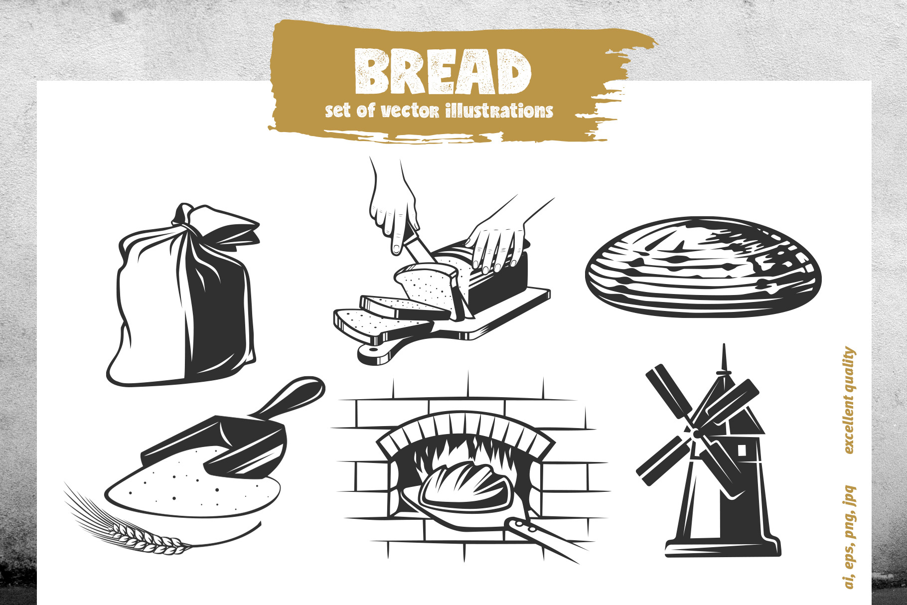 Bread theme, an Object Graphic by DOBROGRAPH