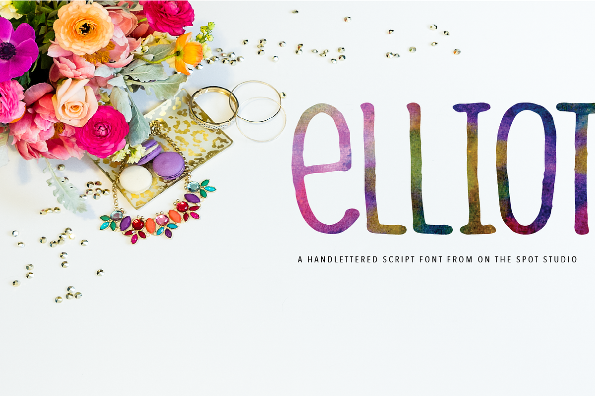 Elliot, a Font by OnTheSpotStudio
