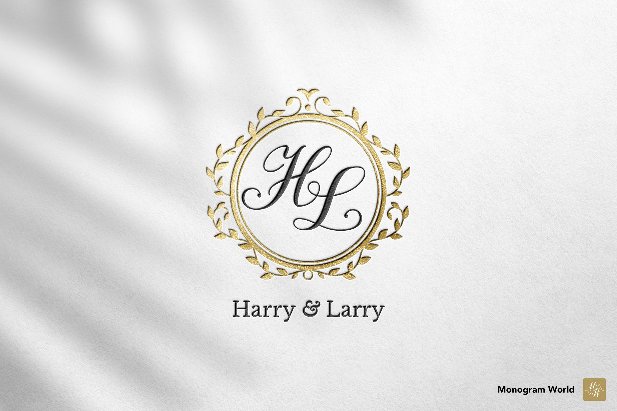 Wedding Monogram HL, a Branding & Logo Template by Monogram World ...