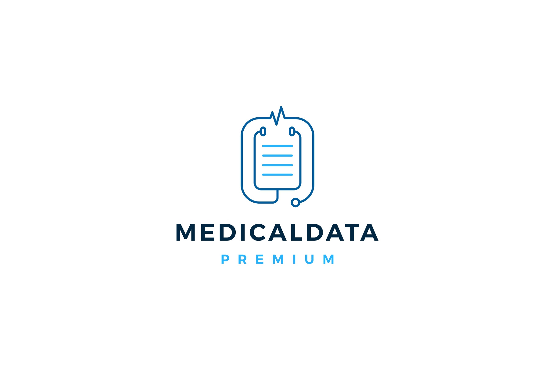 stethoscope medical data logo vector, a Branding & Logo Template by ...