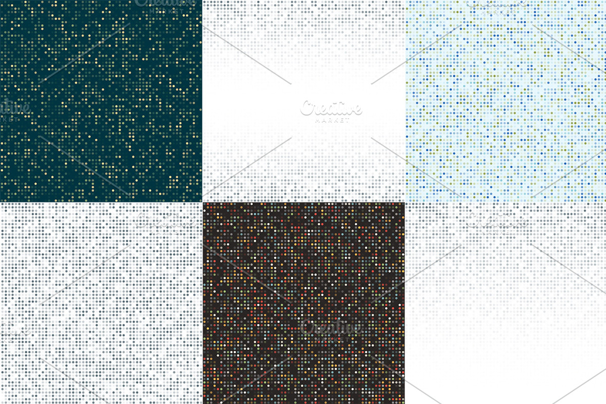 17 Dotted Patterns, a Pattern Graphic by Greeek