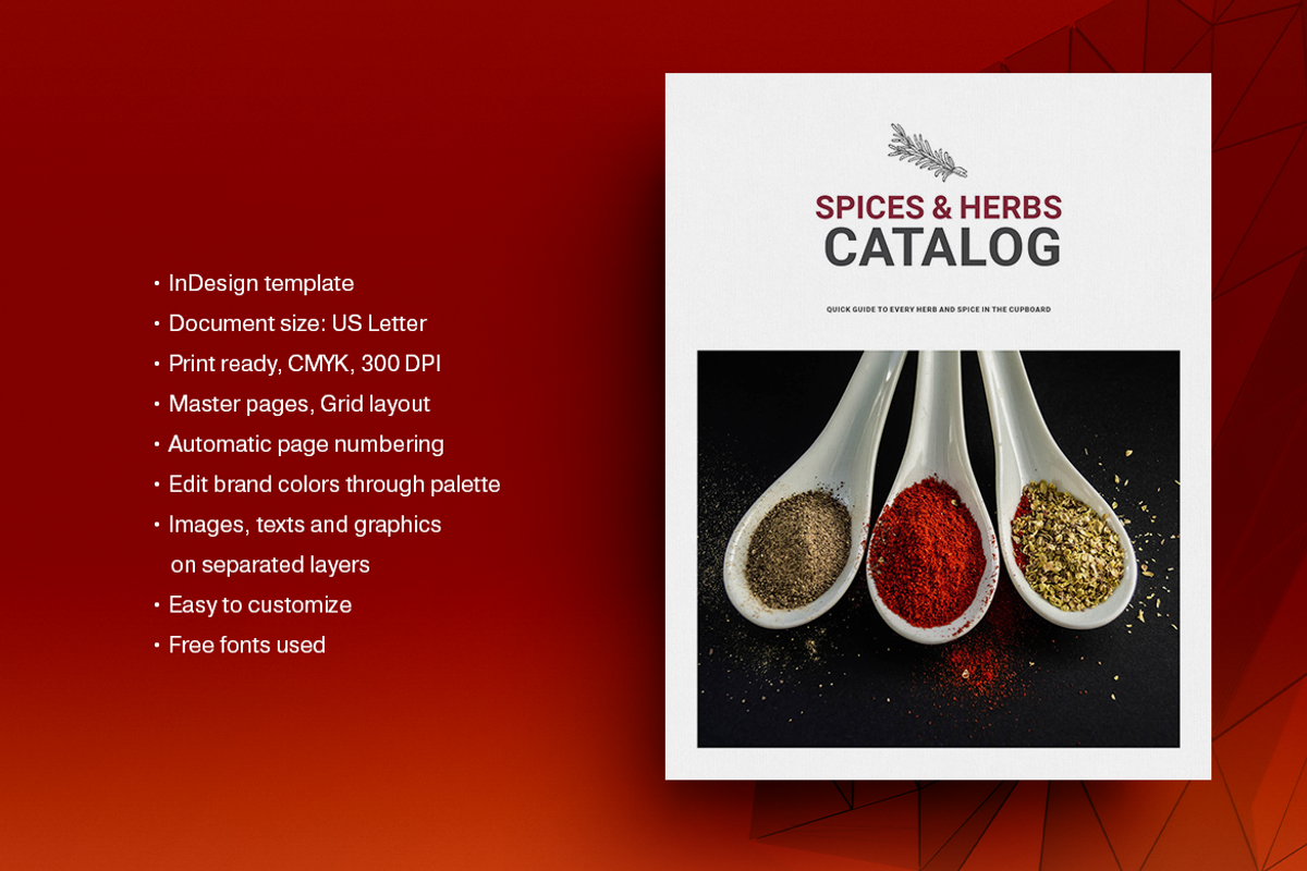 Spices Catalog, a Brochure Template by Boris Cupac