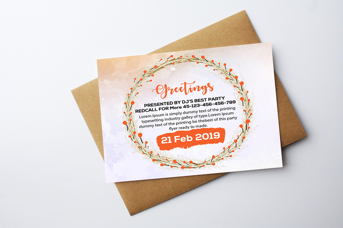 Multi Use Card Psd Template Bundle, an Invitation Template by Design Up ...