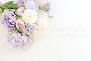 Styled Photo - Pastel Flowers Mockup, a Product Mockup by avenuetwentyone