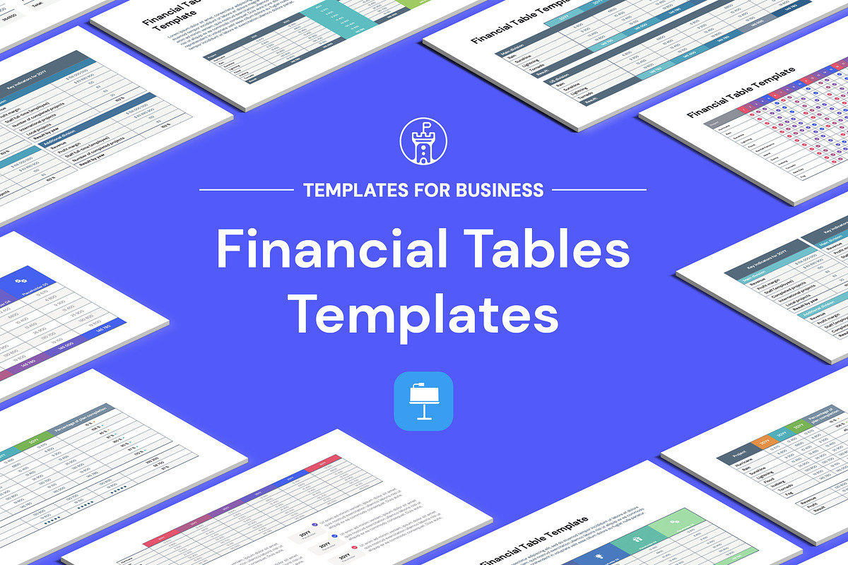Financial Tables Templates Keynote | Creative Market