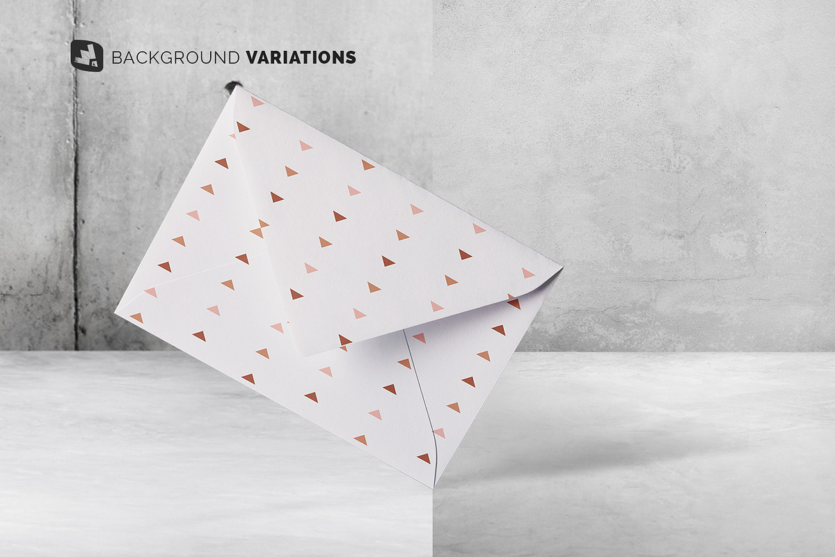 Rectangular Letter Envelope Mockup, a Product Mockup by Designertale