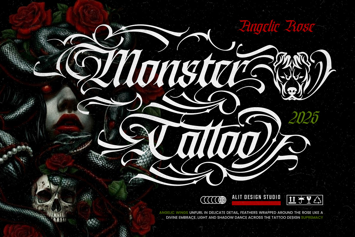 Syndicate Shadow, a Blackletter Font by alit design