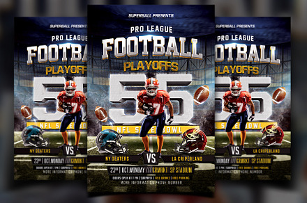 Football Flyer | Flyer Templates ~ Creative Market